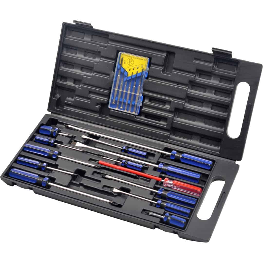 Screwdriver Set Plastic Case - Electaserv